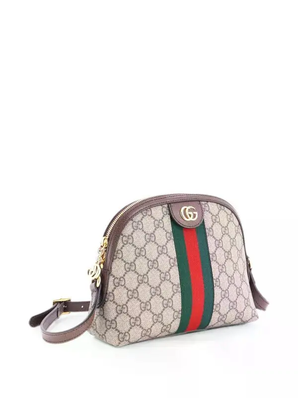 Gucci Ophidia Dome Gg Coated Canvas Small Shoulder Bag