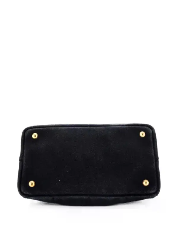 Prada Canapa Convertible Canvas Mini Tote Bag