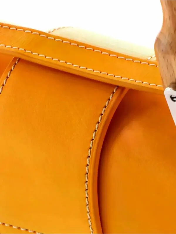 Goyard Saigon Top Handle Bag In Coated Canvas And Leather - Yellow