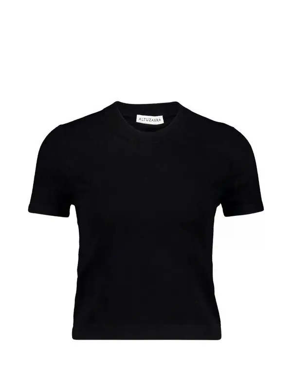 Altuzarra Manny Short-sleeve Sweater - Black