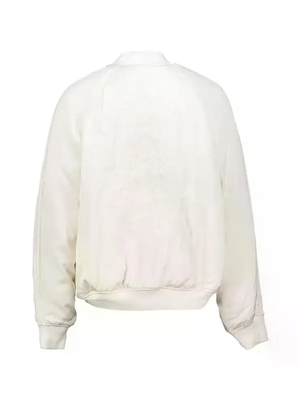 Casablanca Embroidered Satin Bomber Jacket