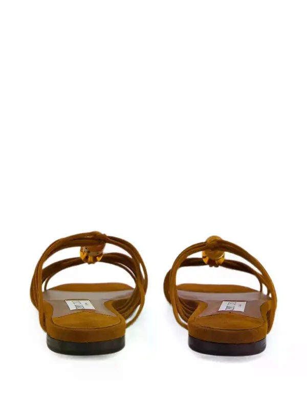 JIMMY CHOO Lova Bead-embellished Suede Sandals