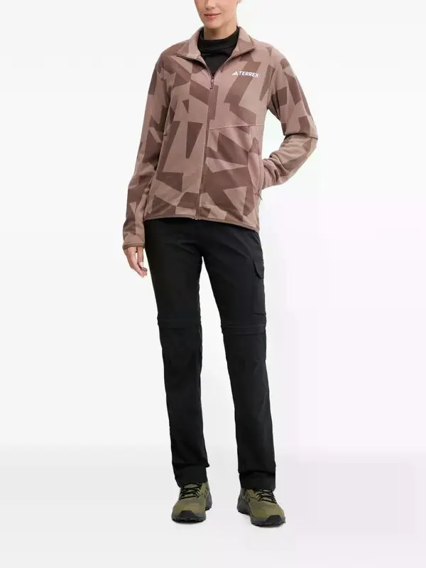 Adidas Terrex Geometric-print Zip Sweater