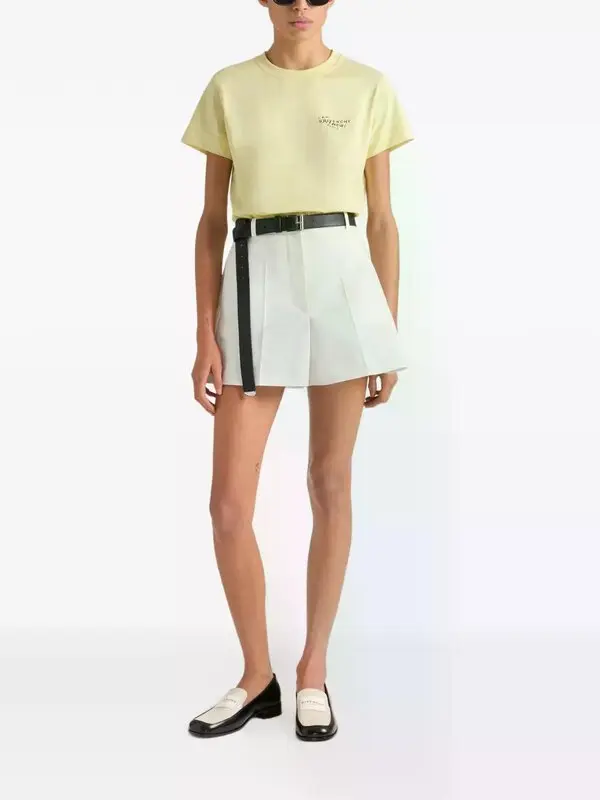 Givenchy T-shirt In Cotton With Stamp Print - Yellow