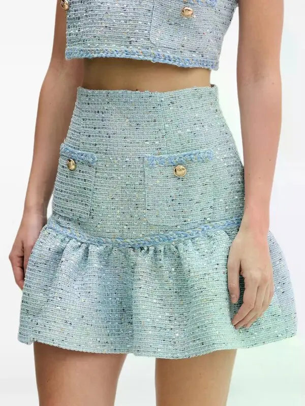 Bardot Pocket Ruffled Skirt