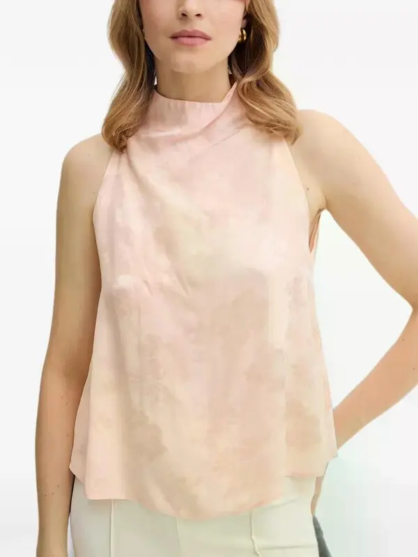 FORTE_FORTE Floral Mock-neck Top
