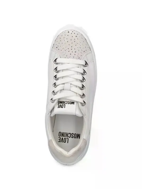 Moschino Rhinestone-embellished Sneakers