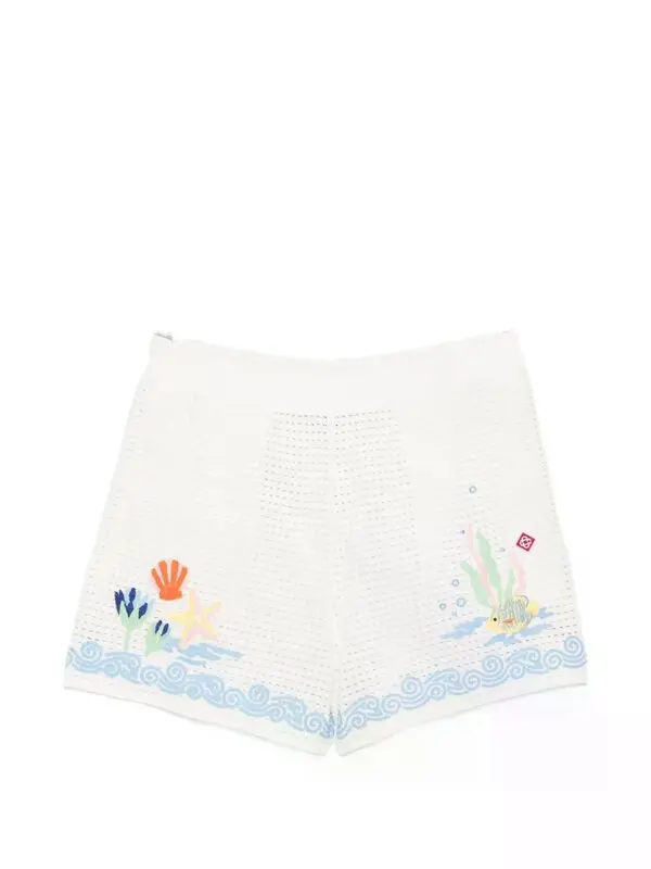 Casablanca Oasis Shorts - White