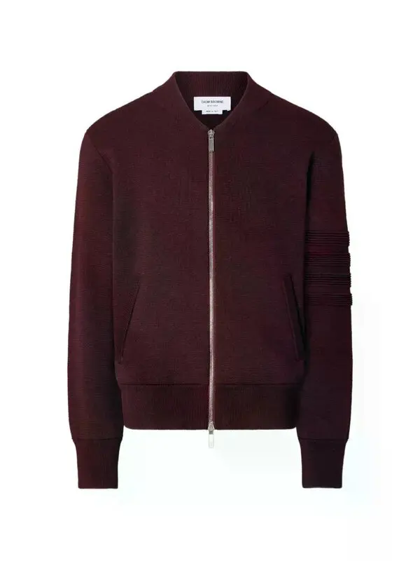 Thom Browne Zip-up Bomber Jacket - Red