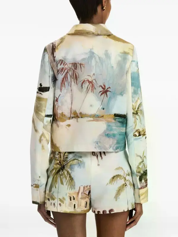 Oscar De La Renta Dominican Landscape Jacket