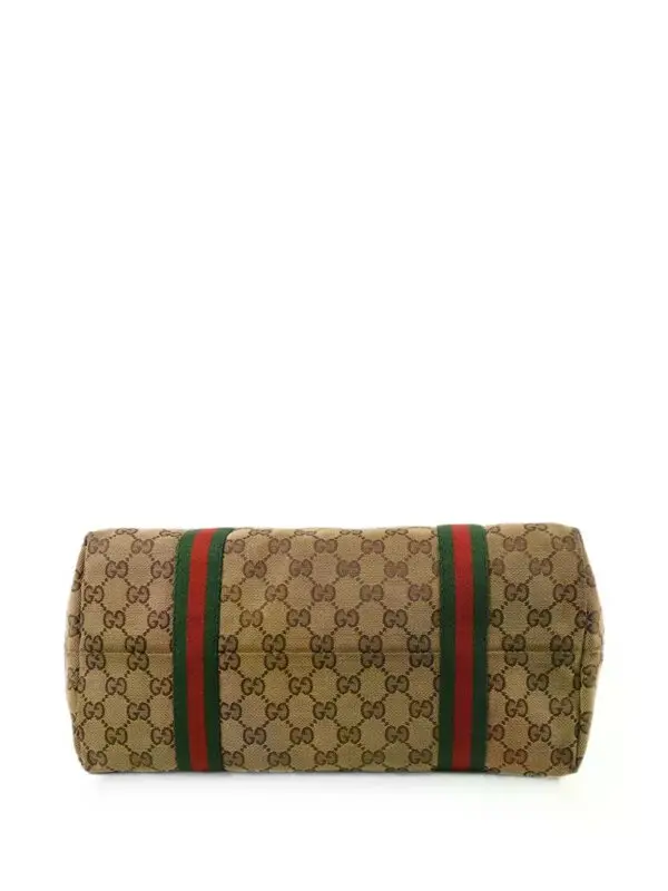 Gucci Gg Canvas Web Tote Bag