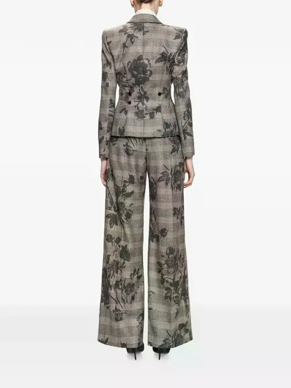 NISSA High-waisted Wide-leg Trousers - Grey