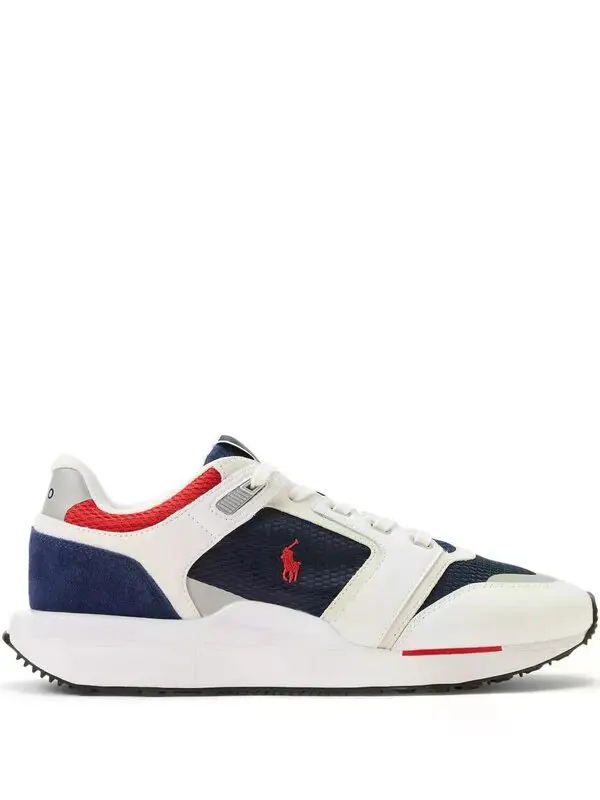 Polo Ralph Lauren Suede-panelled Pony Leather Sneakers - White