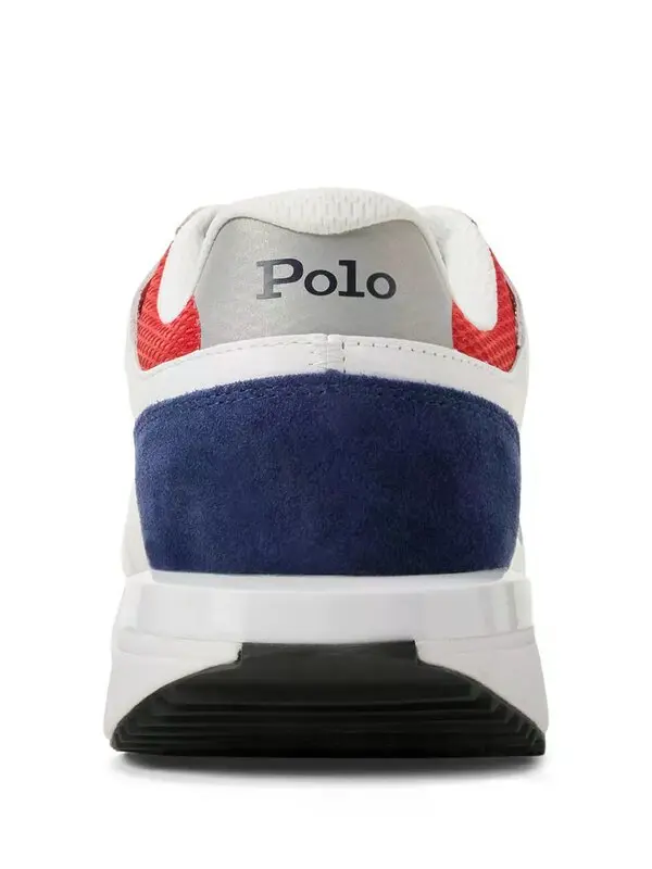 Polo Ralph Lauren Suede Panelled Leather Sneakers - White