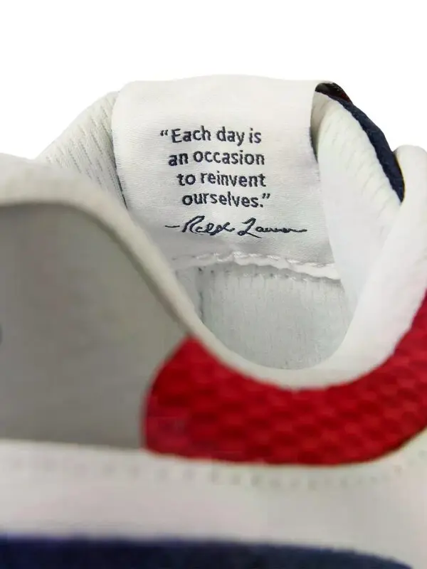 Polo Ralph Lauren Suede Panelled Leather Sneakers - White