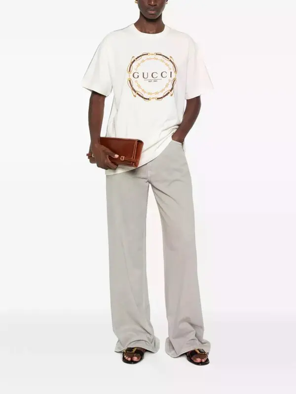 Gucci Logo-embroidered Cotton T-shirt