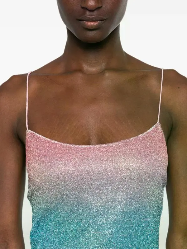 Oseree Lumière Lurex-knit Mini Dress