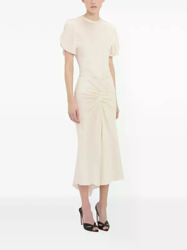 Victoria Beckham Bela Asymmetric Midi Skirt
