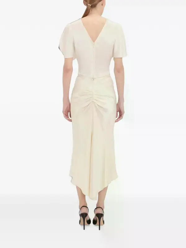 Victoria Beckham Bela Asymmetric Midi Skirt