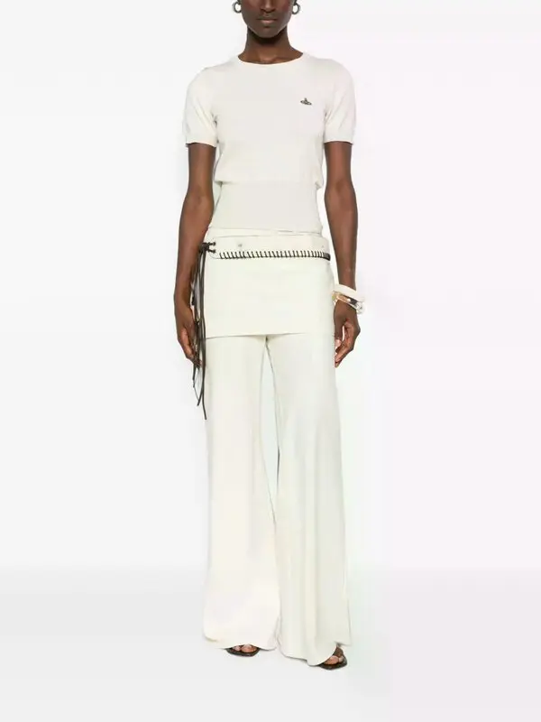 VIVIENNE WESTWOOD Bea Orb-embroidered Short-sleeve Top