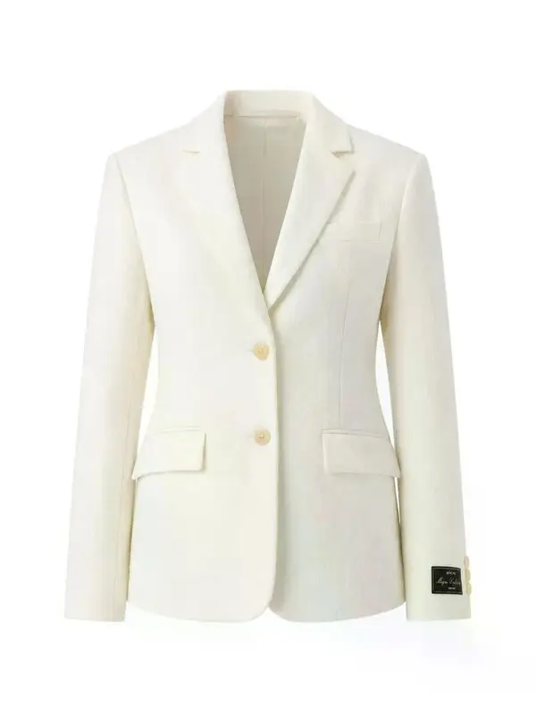 MSGM Jacquard-effect Blazer - Neutrals