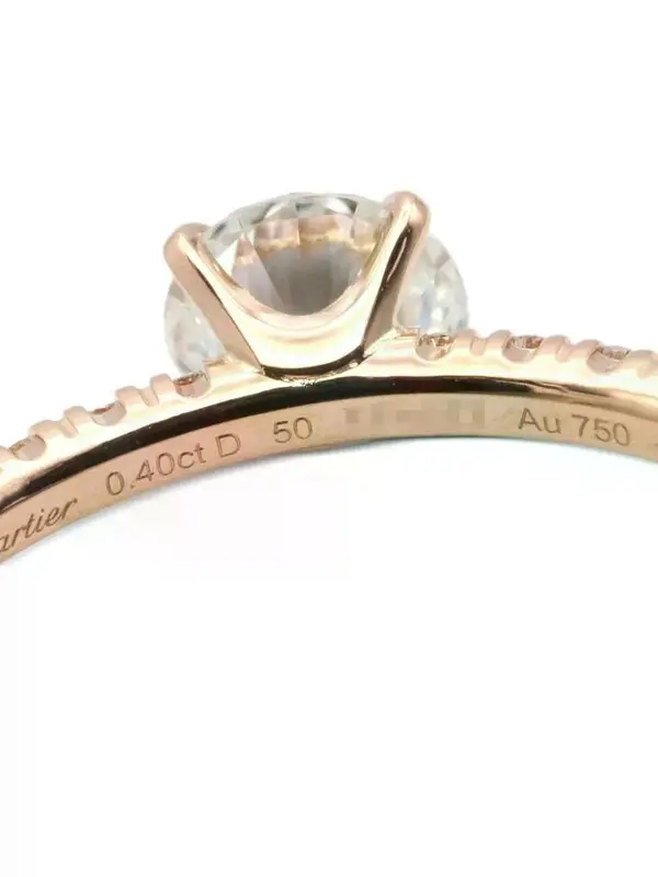Cartier 18k Rose Gold Diamond Ring