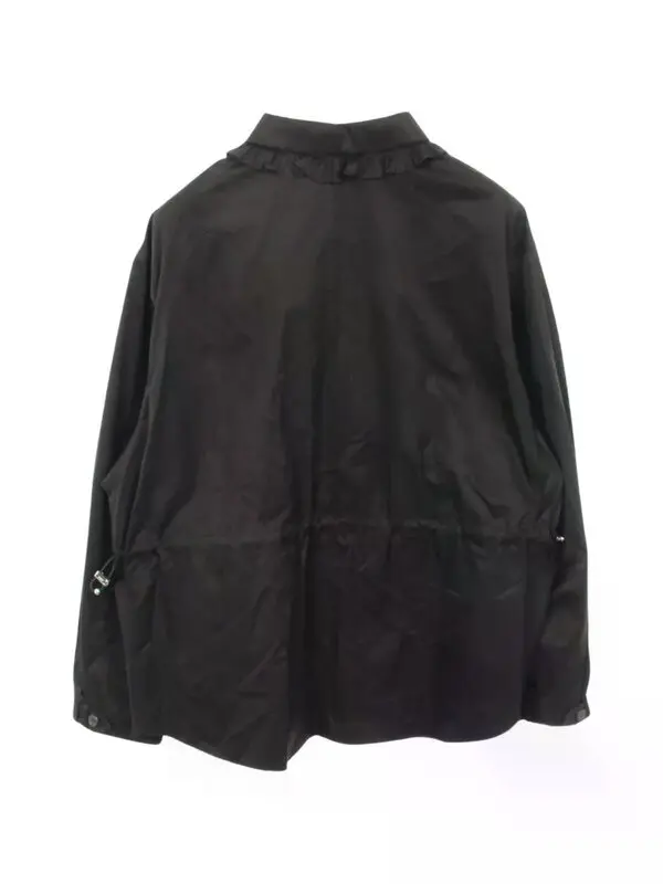 Hermès 2010s Frill Zip-up Blouse