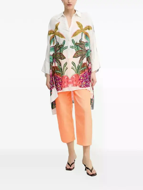 LOLA CASADEMUNT Tropical-print Blouse