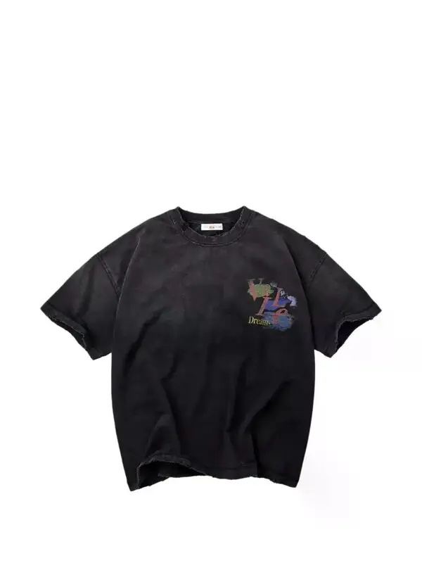 VALE FOREVER Rock Distressed Graphic-print T-shirt