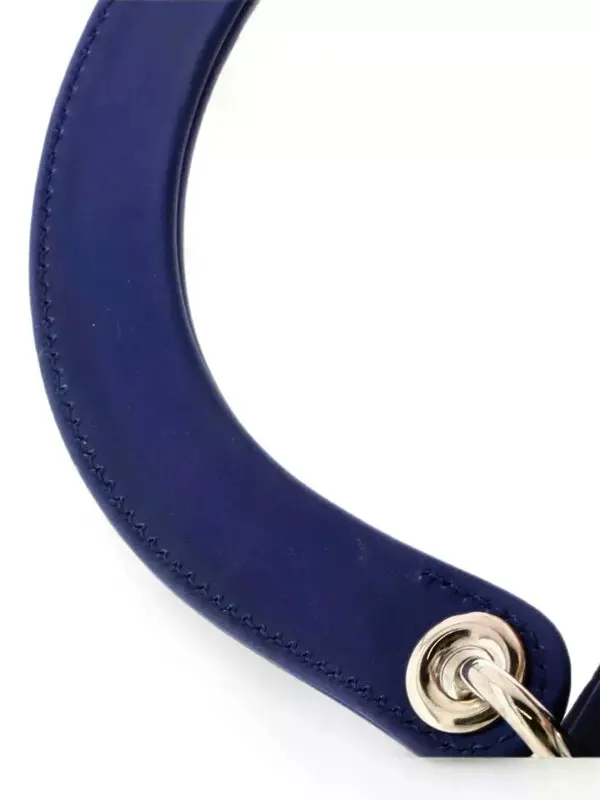 Dior Lady Bag Cannage Embossed Matte Calfskin Satchel - Blue