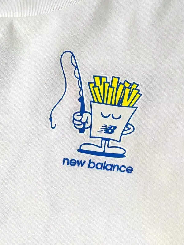 NEW BALANCE Fish And Chips Graphic-print T-shirt