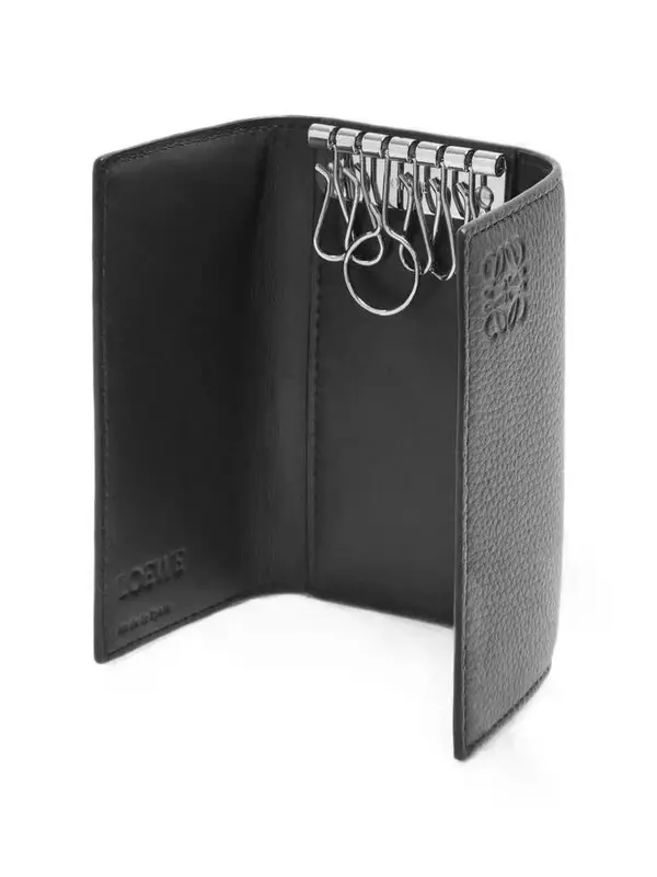 Loewe Anagram Grained Leather Key Case