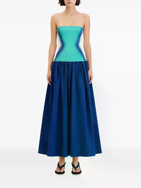 Ph5 Almond Strapless Maxi Dress