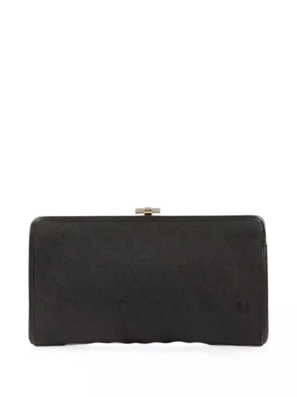 Dior 1980s Monogram Clasp Clutch Bag