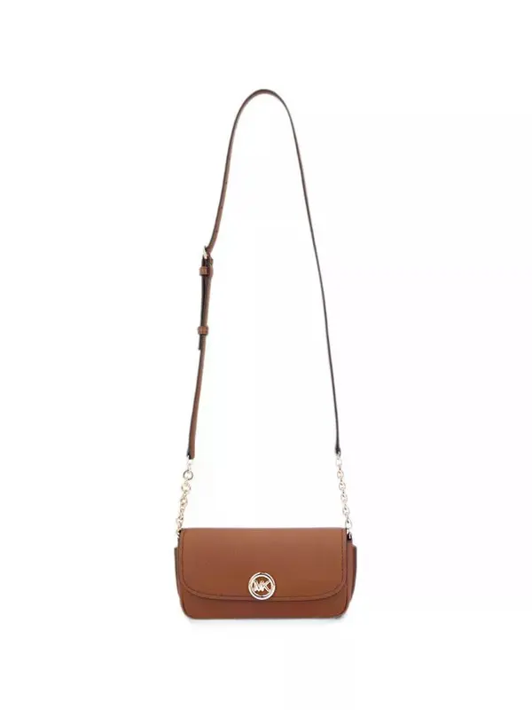 Michael Kors Logo Plaque Crossbody Bag - Brown