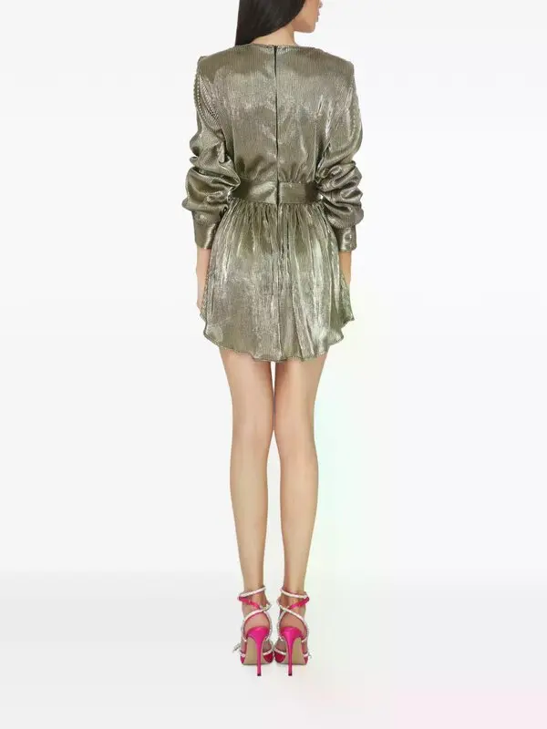 CUANNA Aliana Plissé Mini Dress