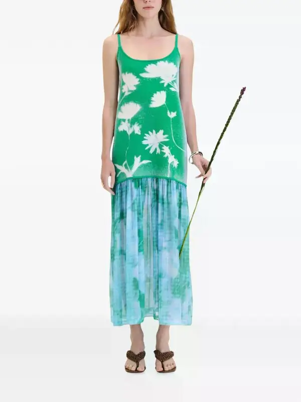 Ph5 Flower-print Drop-waist Maxi Dress