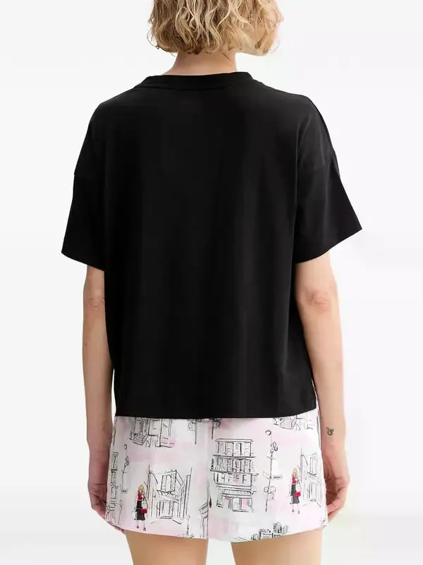 Dkny Print-detail Short-sleeve Pajamas
