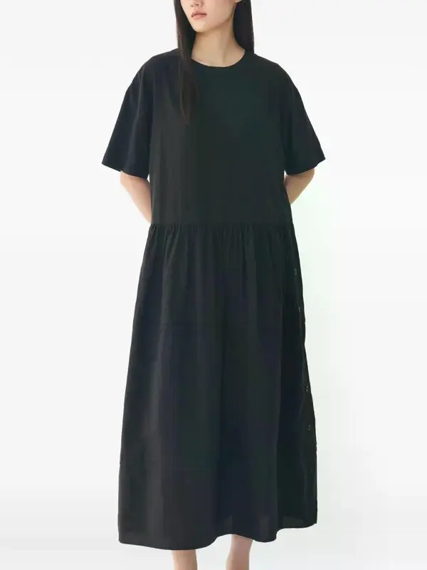 STUDIO TOMBOY Button-detail Tiered Midi Dress