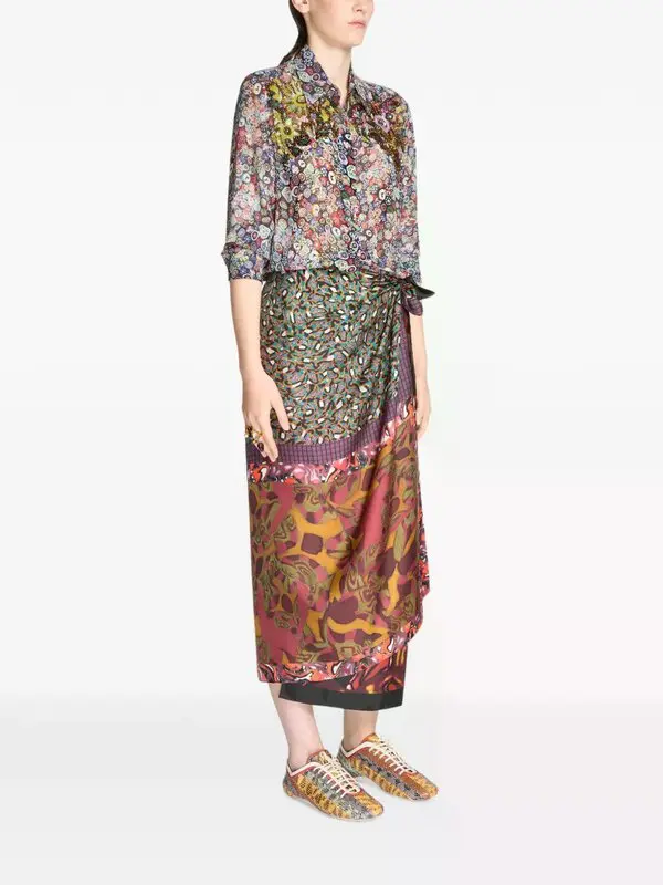 Dries Van Noten Long Wrap Scarf-skirt