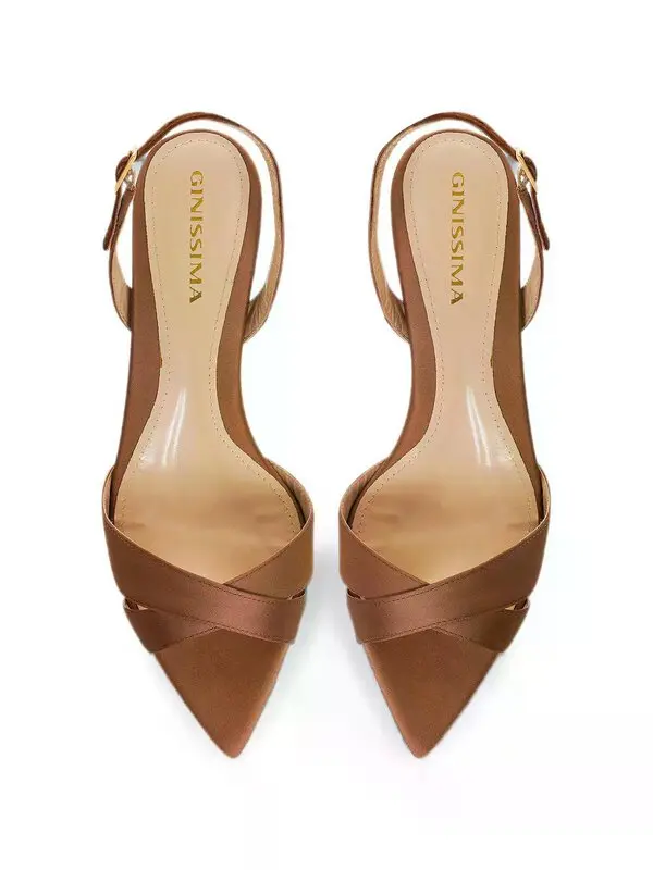 GINISSIMA Thea Pointed-toe Slingback Sandals