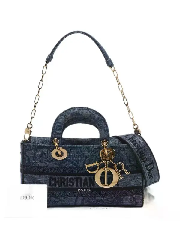 Dior 2023 Medium Lady D-joy Embroidered Tote Bag