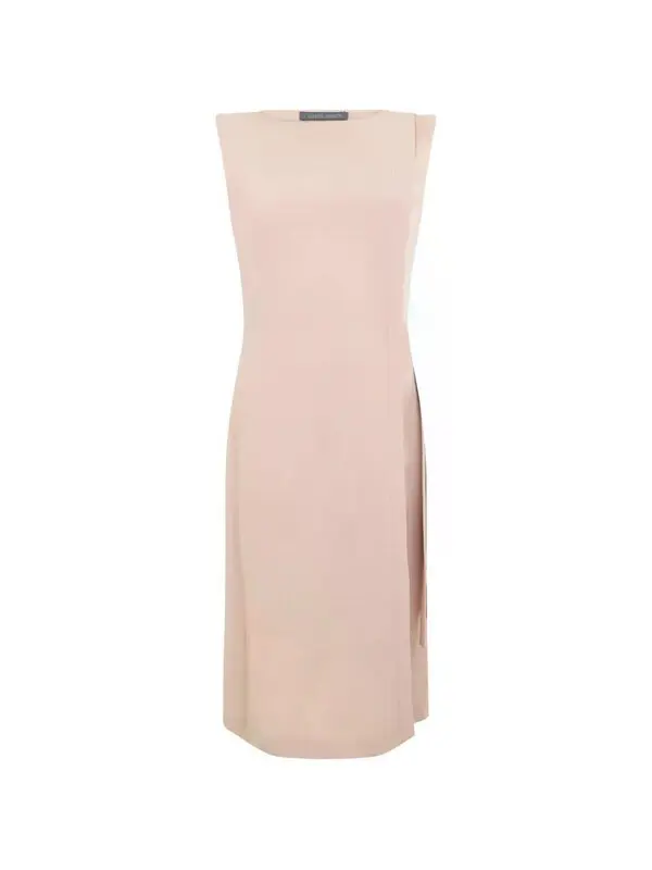 Alberta Ferretti Sleeveless Side-detail Midi Dress
