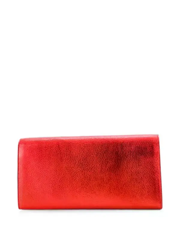 Saint Laurent Classic Monogram Tassel Leather Long Clutch Bag