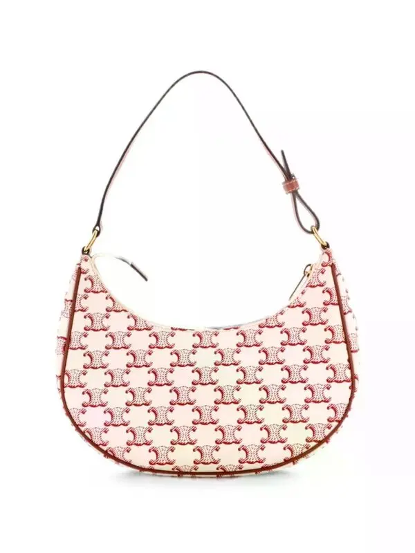 Celine Ava Bag Triomphe Coated Canvas Hobo Bag