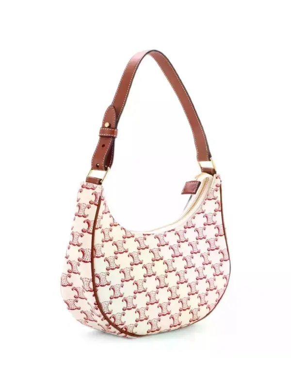 Celine Ava Bag Triomphe Coated Canvas Hobo Bag