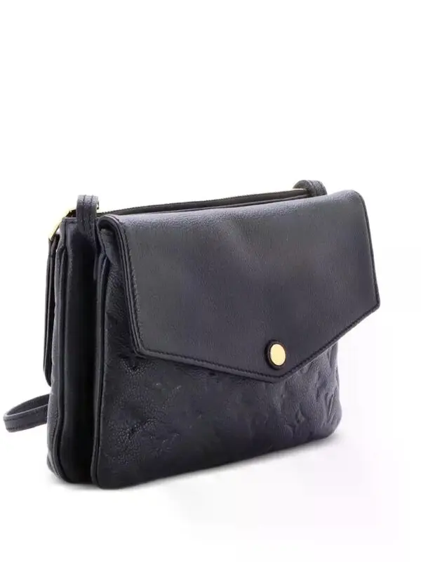 LOUIS VUITTON Monogram Empreinte Twice Handbag - Black