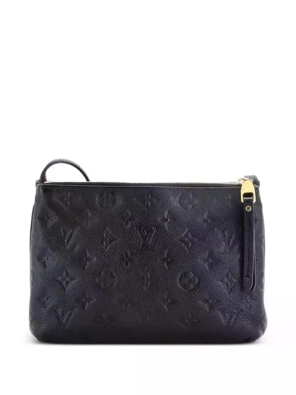 LOUIS VUITTON Monogram Empreinte Twice Handbag - Black