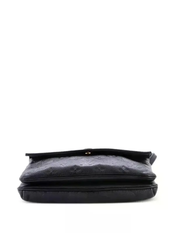 LOUIS VUITTON Monogram Empreinte Twice Handbag - Black