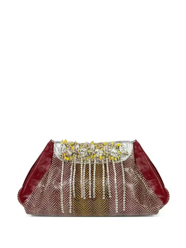 Dries Van Noten Beaded Leather Crossbody Bag